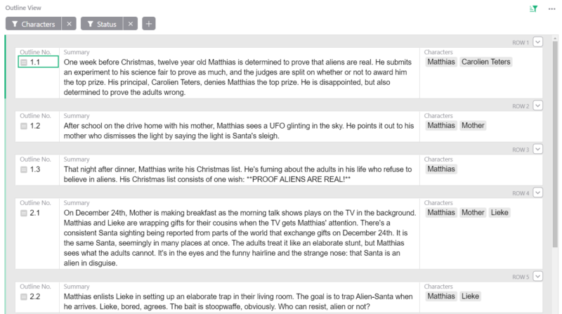 A powerful book planning template by Grist