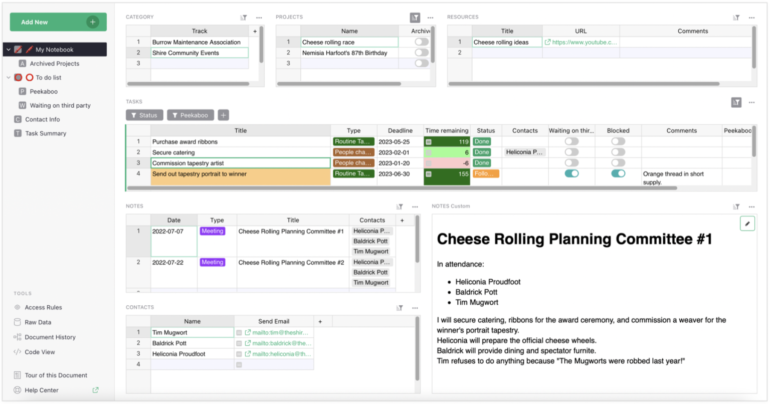 3 Self Improvement Plan Spreadsheet Templates | Grist