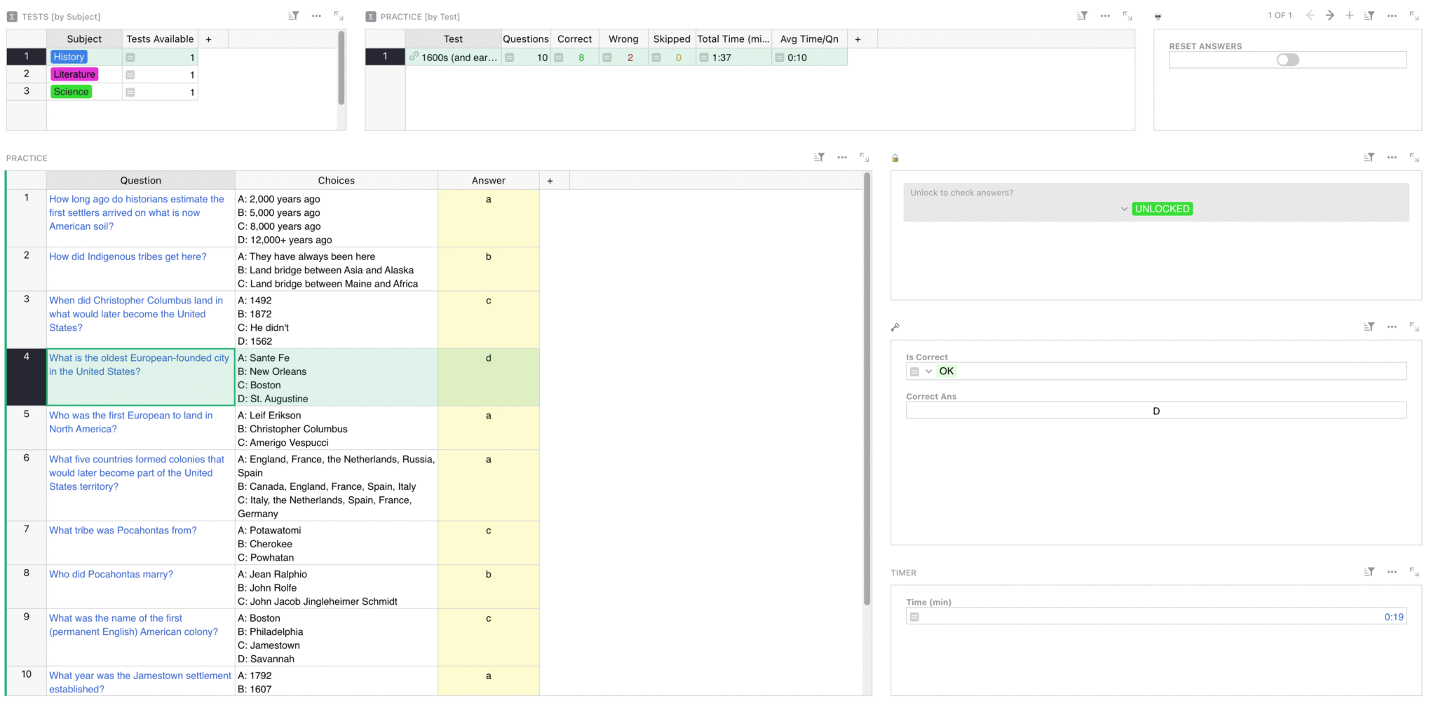 Test Prep Template (Free & Interactive!)