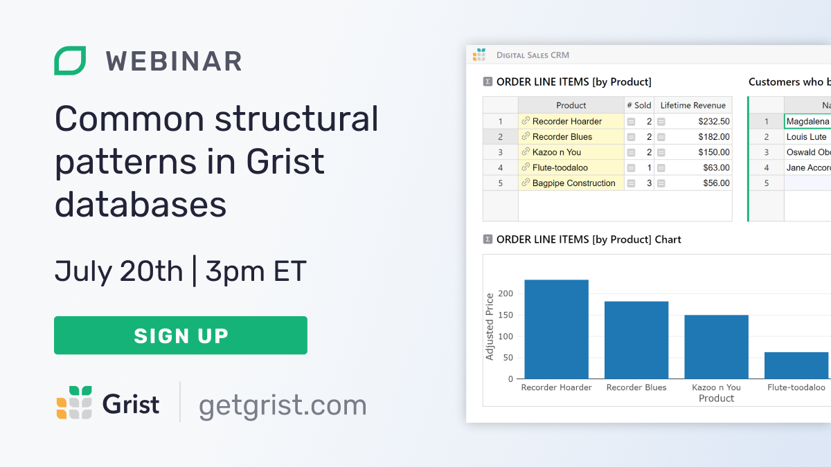 Grist Webinar - Deconstructing the Digital Sales CRM Template
