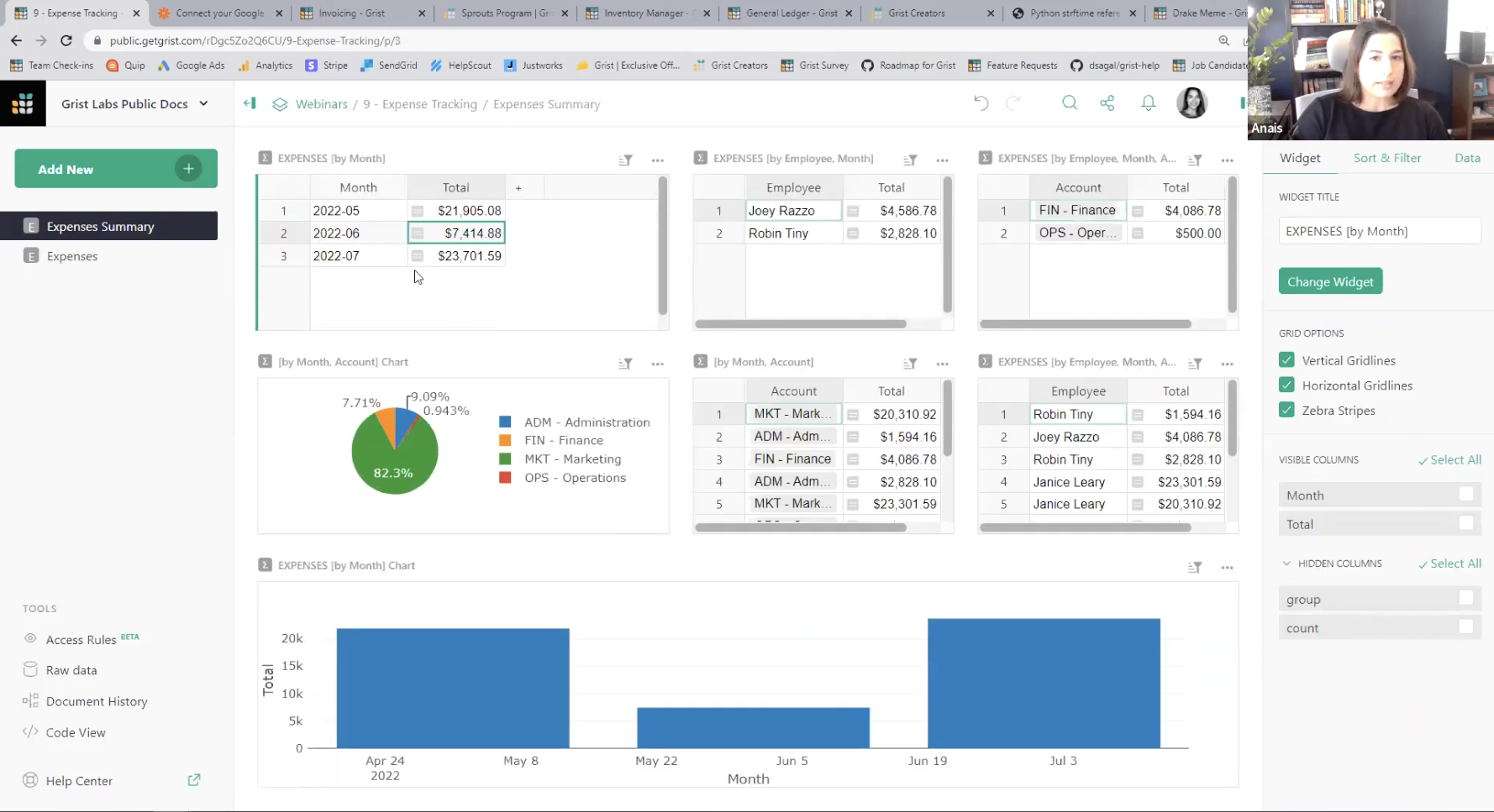 Grist Webinar - Expense Tracking: Grist v. Excel
