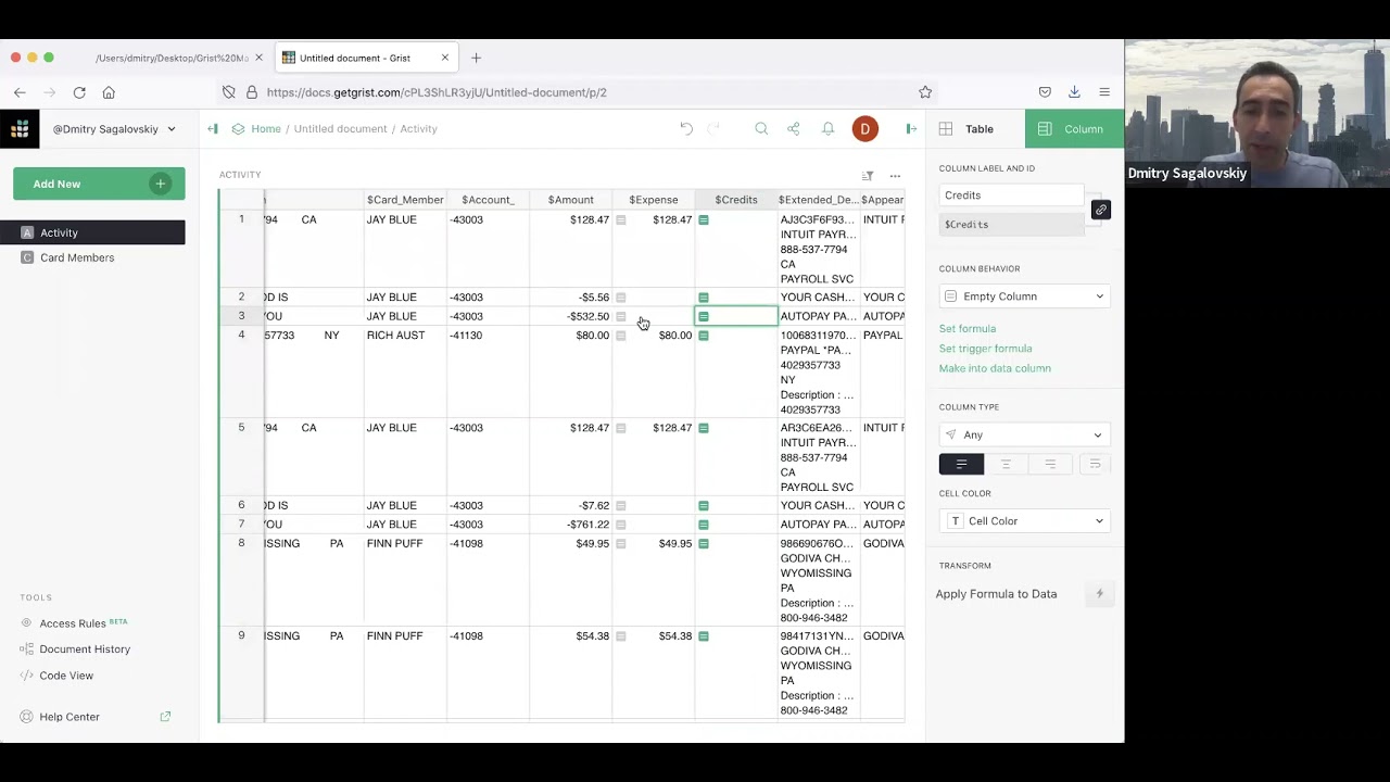 Grist Webinar - Importing & Summarizing Data