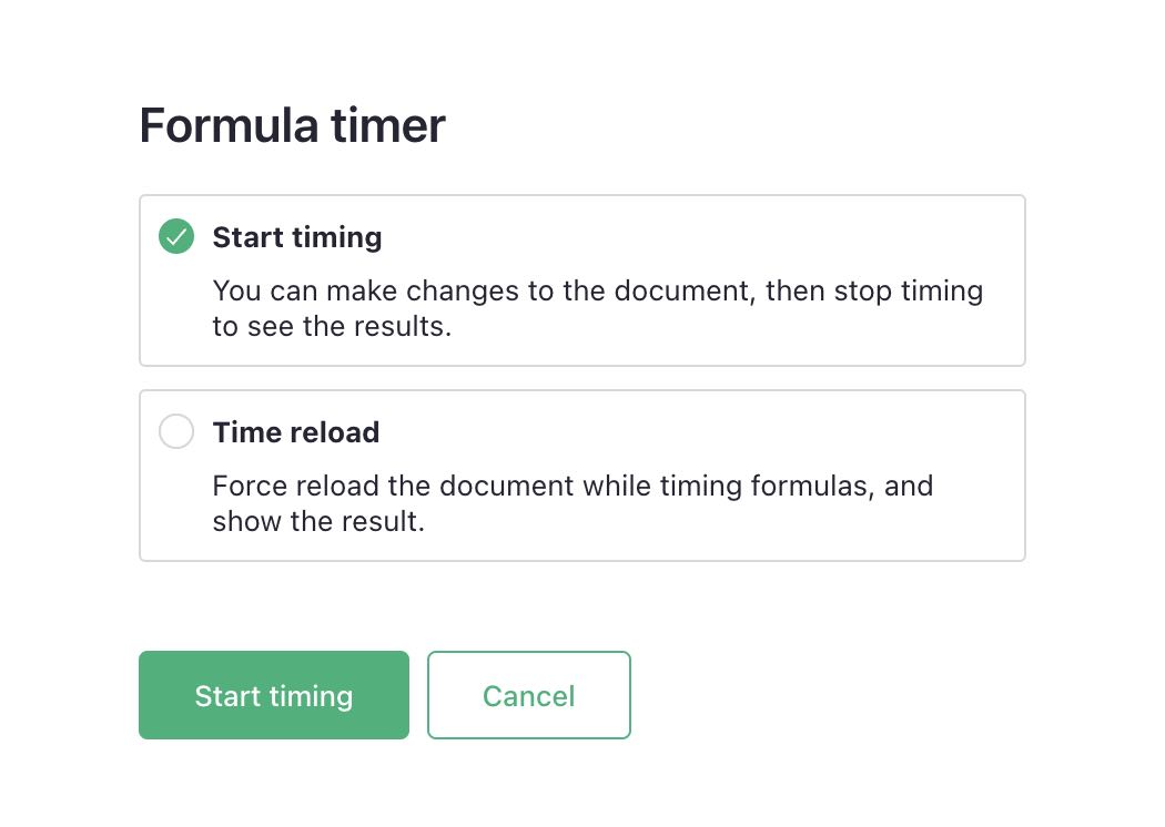 Optimizing formulas with Grist's new formula timer | Grist